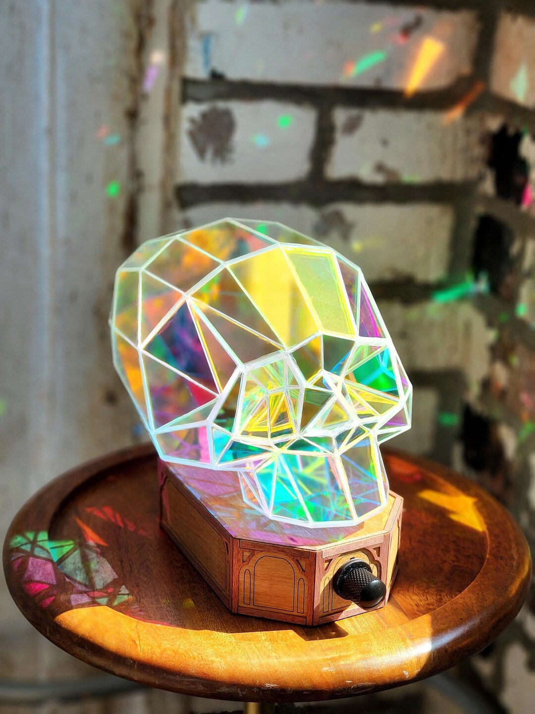 Prism Skull LED Table Lantern or Desk Lamp for Spooky Home Decor or ...