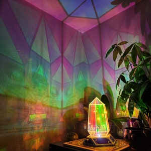 Crystal Table Lamp: Inspire Spire Nightlight, a Mood Light or Desk Lamp ...