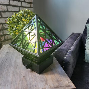 Sacred Geometry Table Lamp: Rainbow LED Desk Lamp Whole Room Light for ...