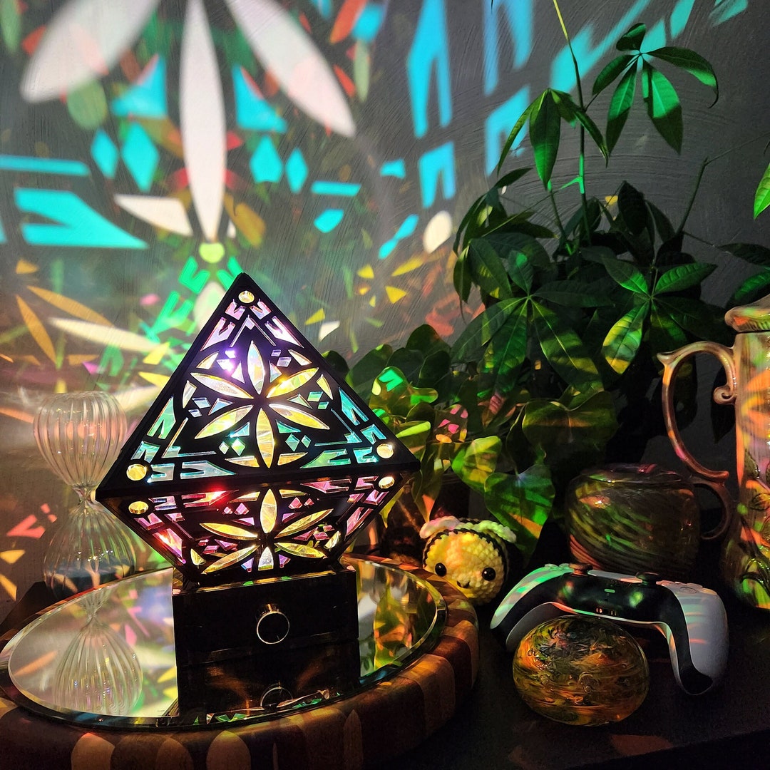 Seed of Life Table Lamp: Sacred Geometry Light for Home Decor - Etsy