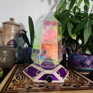 Crystal Table Lamp: Inspire Spire Nightlight, a Mood Light or Desk Lamp ...