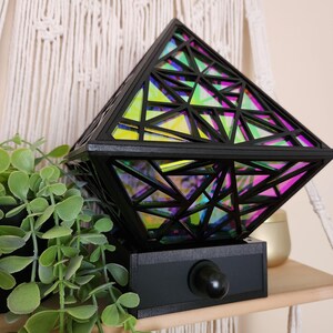 Sacred Geometry Table Lamp: Rainbow LED Desk Lamp Whole Room Light for ...
