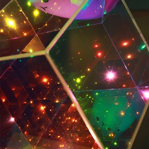 Night Light for Home Decor: Starfield Rhombic Dodecahedron Infinity ...