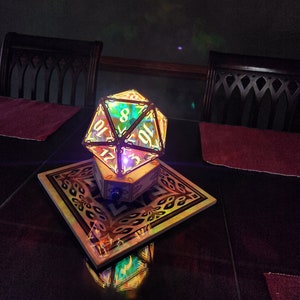 Handmade D20 Mood Light: RPG Gaming Table Lamp - Etsy