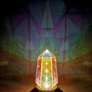 Crystal Table Lamp: Inspire Spire Nightlight, a Mood Light or Desk Lamp ...