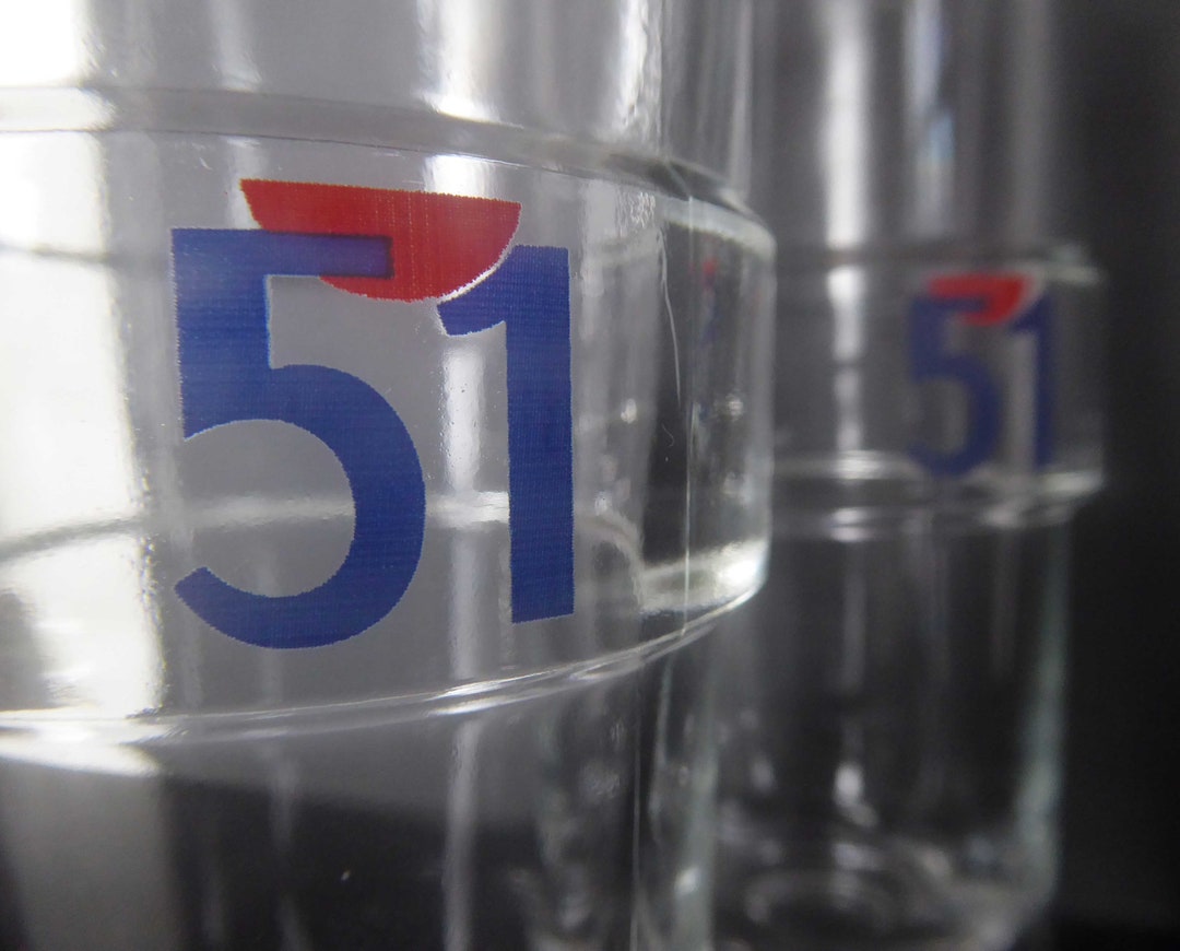 Paar Pastis 51 Gläser - Vintage French Pastis Glass - Pernod Ricard ...