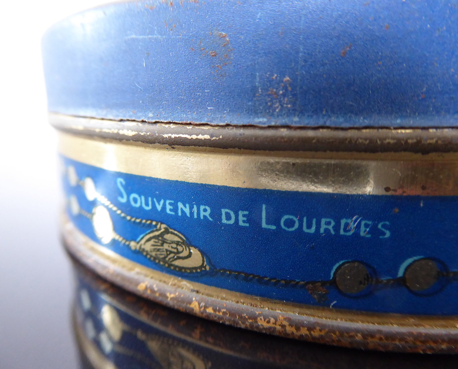 The Miracle of Lourdes - Vintage Lourdes Souvenir Bonbon Tin ...
