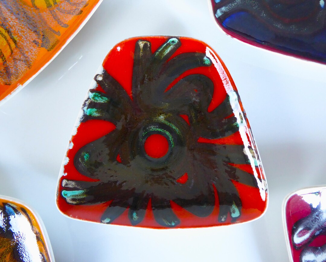 Vintage Poole Pottery Plate Delphis 81 Mid Century Modern Ceramics ...