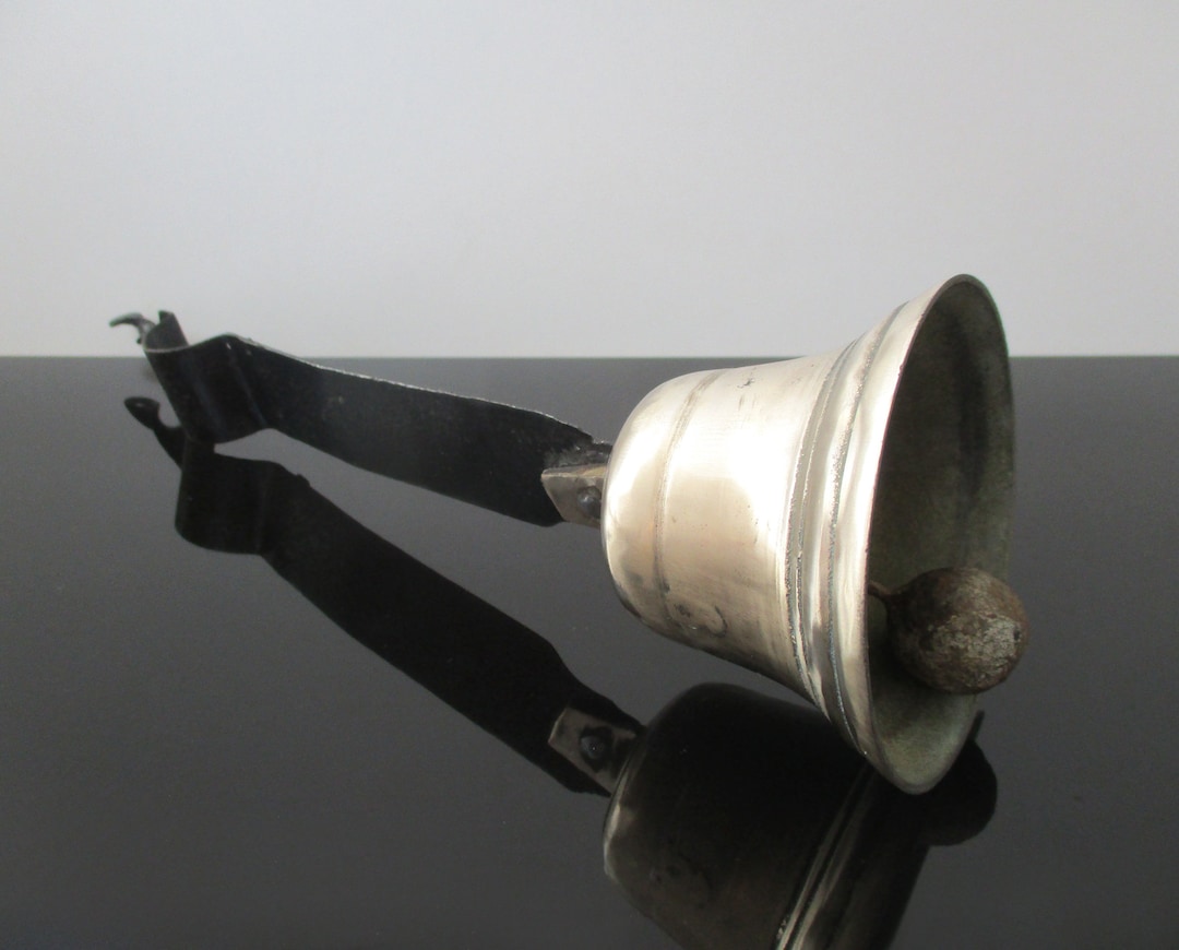 Vintage Bronze Shop Bell - Servants Bell - Antique Shopkeepers Bell ...
