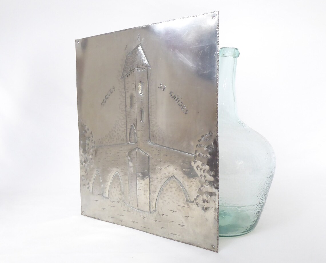 French Decorative Wall Plaque Toquey Si Gauses Pont Vieux - Etsy