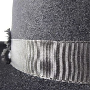 Vintage Black Bowler Hat Billycock or Bob Hat Derby Hat Steampunk Style ...