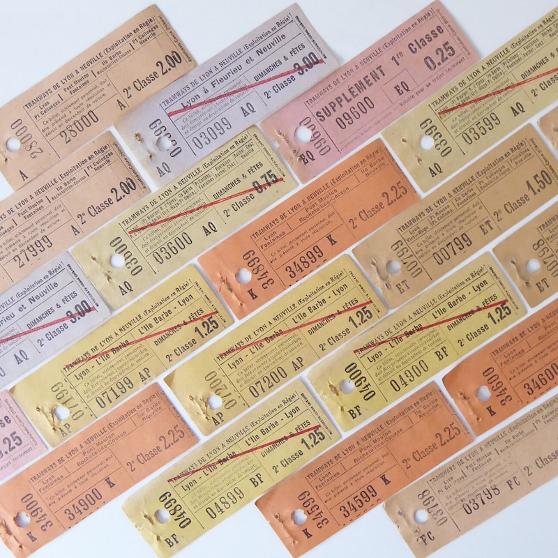 Transit Ticket Paper - Etsy UK