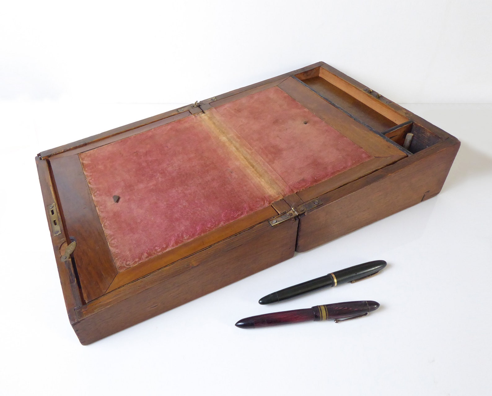 Antique Oak Writing Slope Writing Box Stationery Cabinet - Etsy