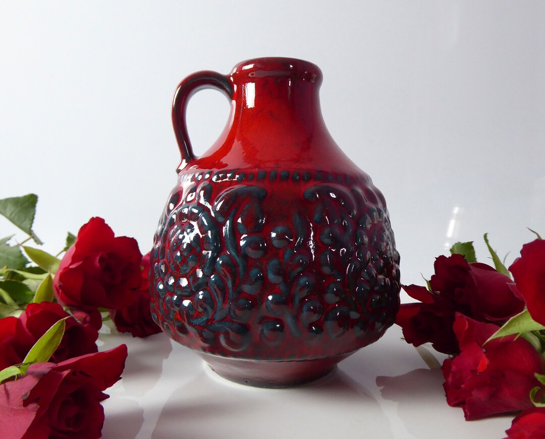 West German Pottery Vase Jasba Keramik Mid Century Décor Vintage German ...