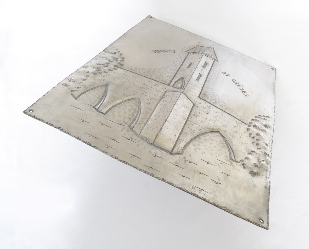 French Decorative Wall Plaque Toquey Si Gauses Pont Vieux - Etsy
