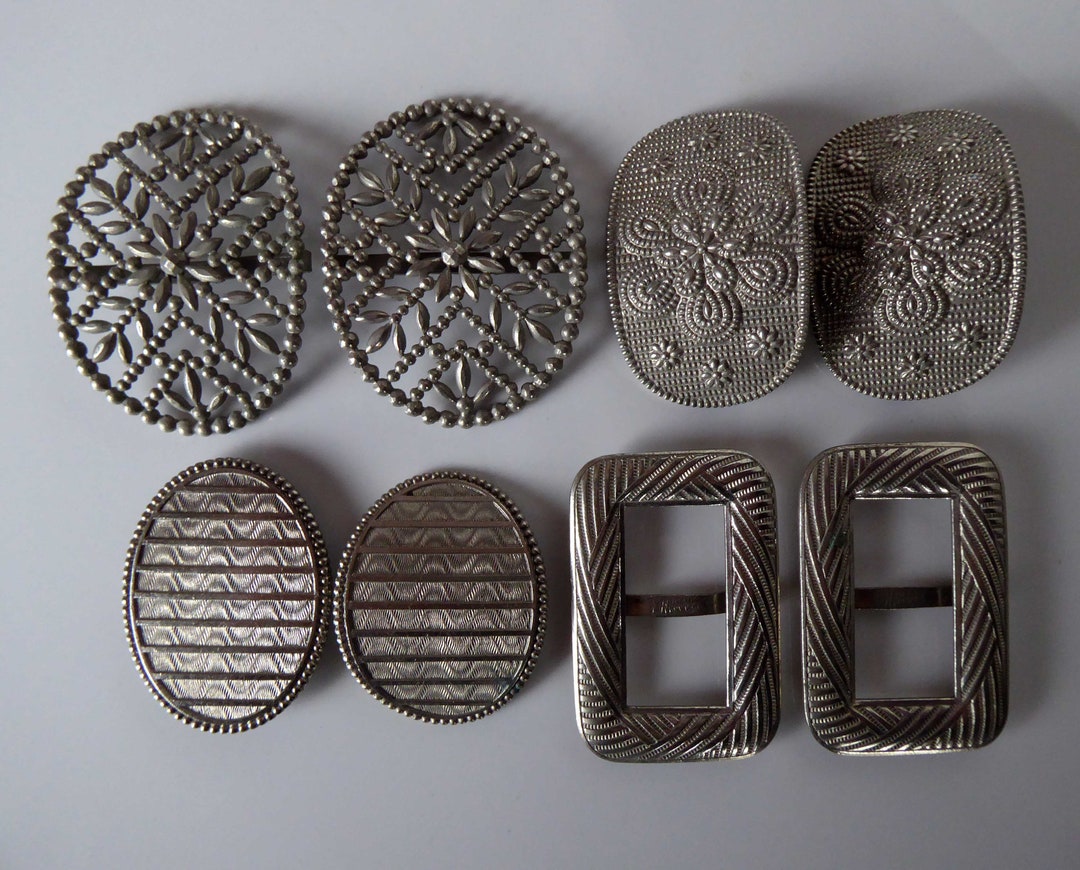 Antique French Art Deco Buckles: Shoe or Belt Clip Findings - Etsy