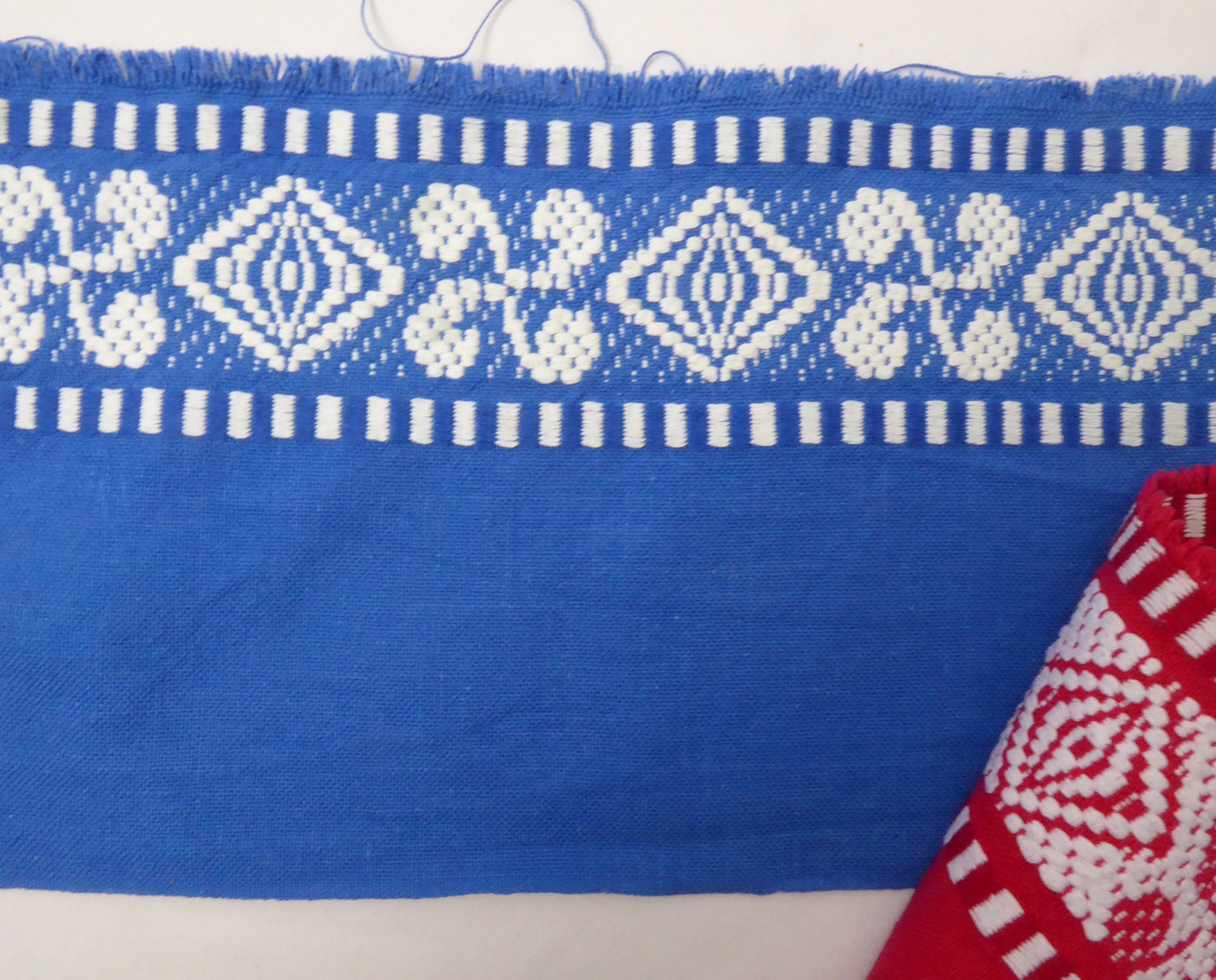 Woven Basque Linen Wide Fabric Trim Four Designs Available - Etsy UK