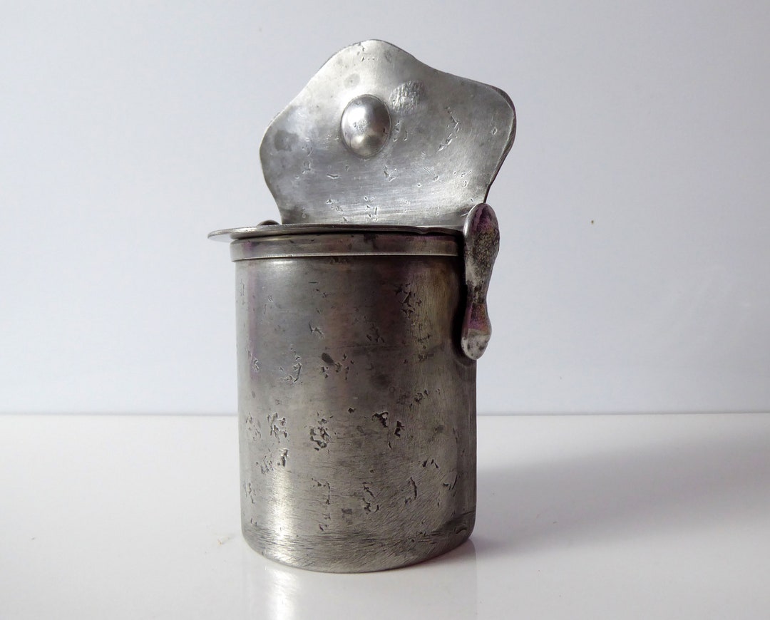 Vintage French Wall-mounted Pewter Salt Cellar | Étain Jean Goardère ...