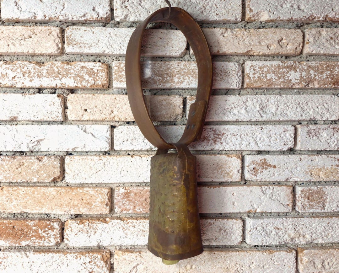 Antique French Cow Bell - Rustic Farmhouse Décor - Etsy