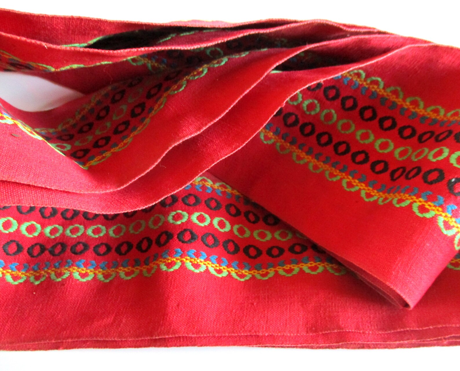 Wide Vintage French Basque Fabric Trim Sold by the Metre | Etsy