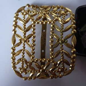 Decorative Buckles - Vintage Slide Buckle - Antique French Shoe Buckles ...