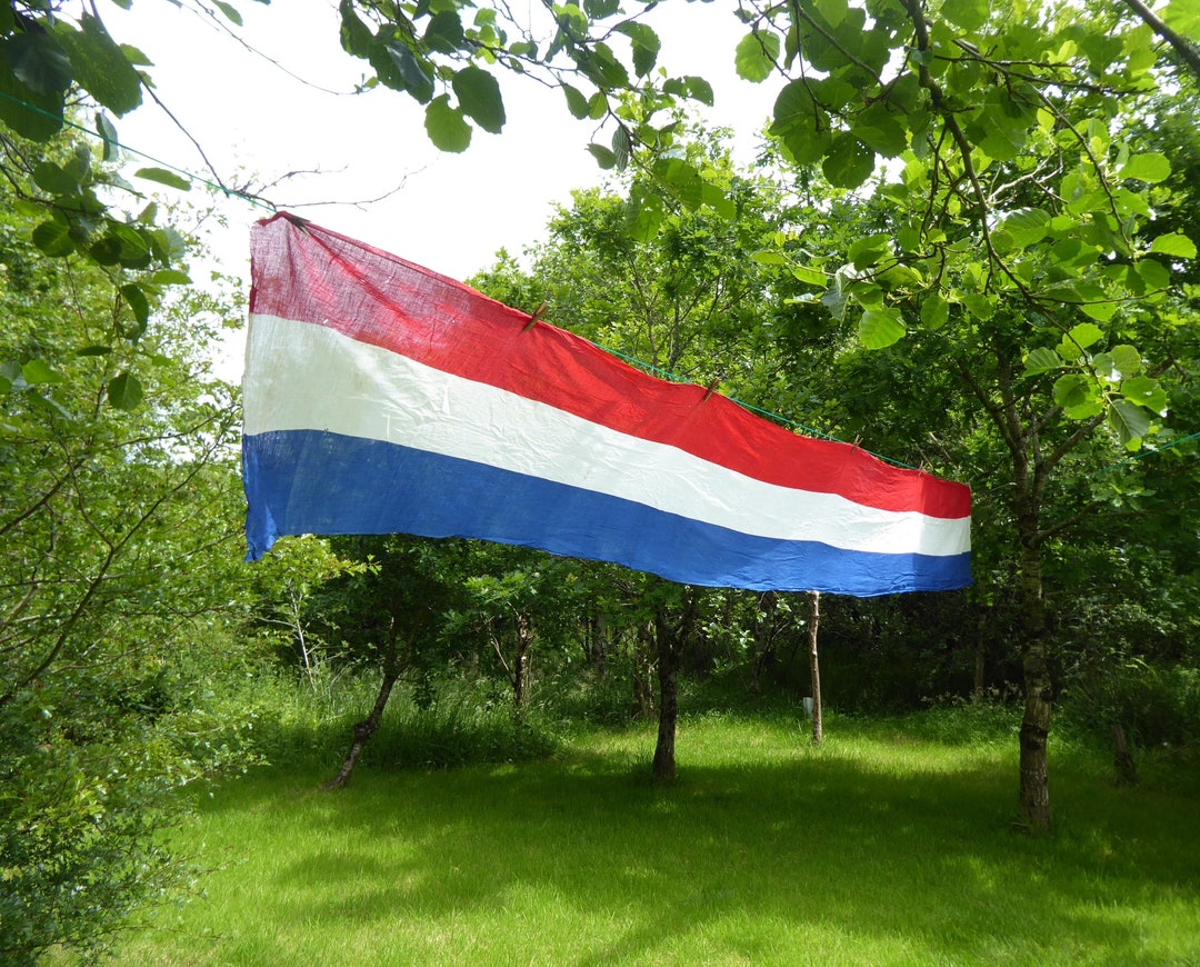 Huge Vintage French Vertical Tricolore Flag Authentic Large French Flag ...