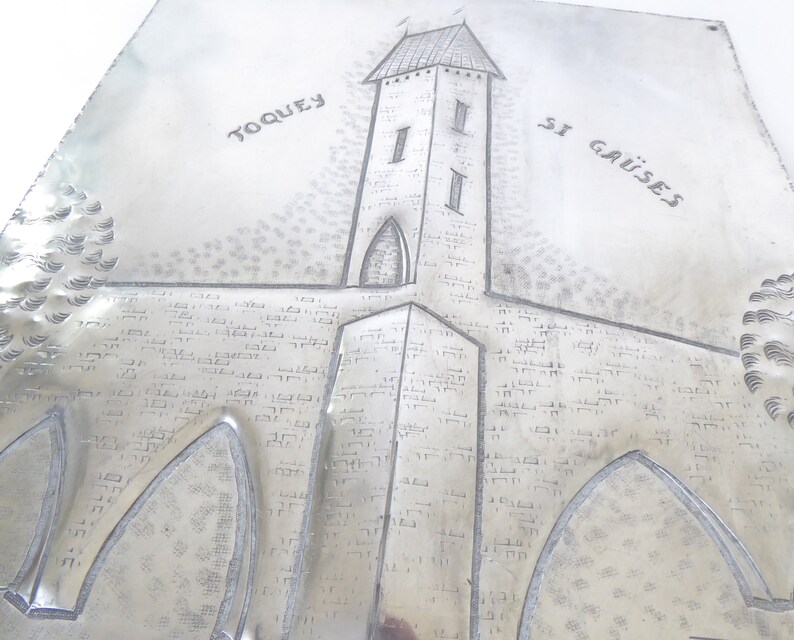 French Decorative Wall Plaque Toquey Si Gauses Pont Vieux - Etsy