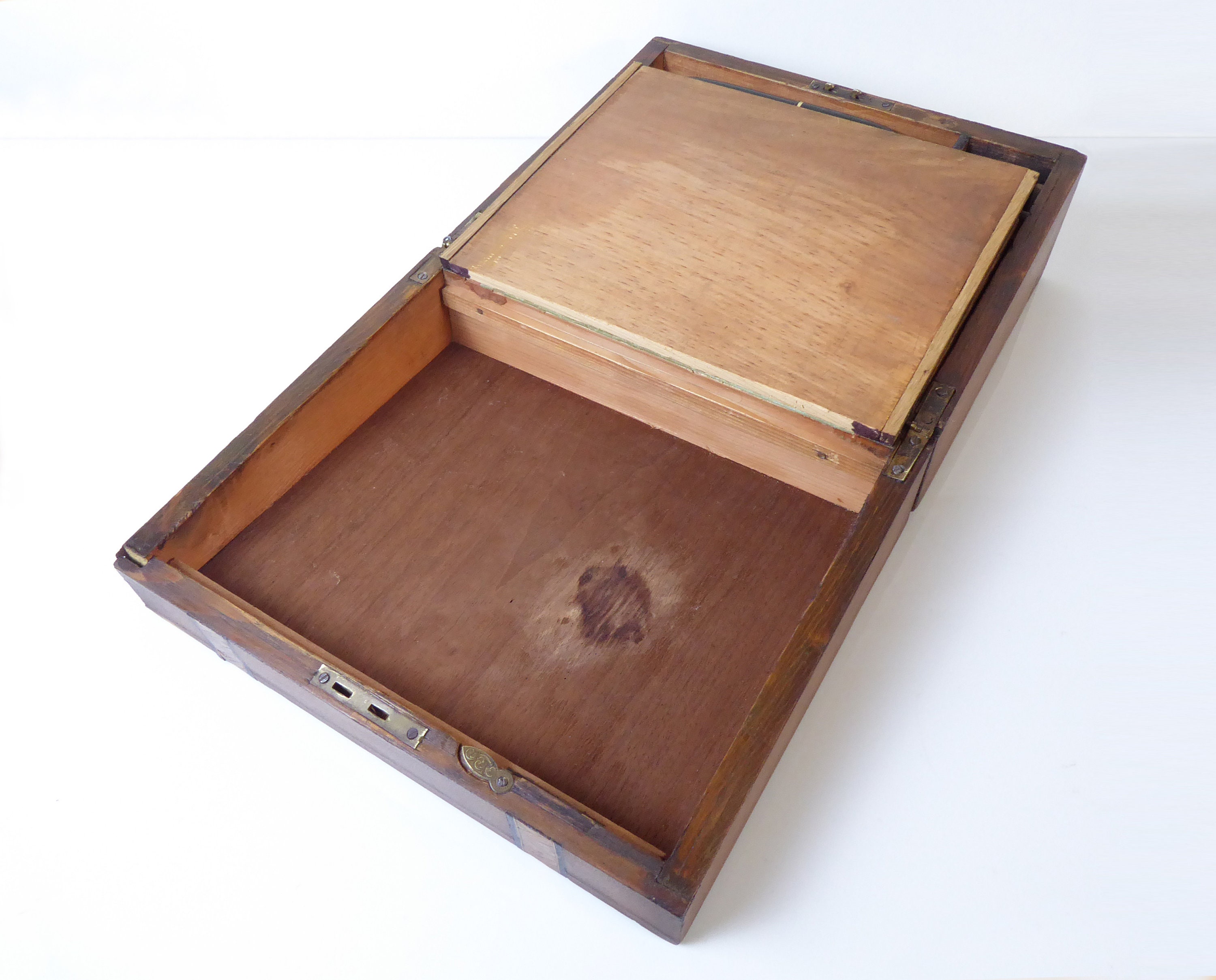 Antique Oak Writing Slope Writing Box Stationery Cabinet | Etsy Australia