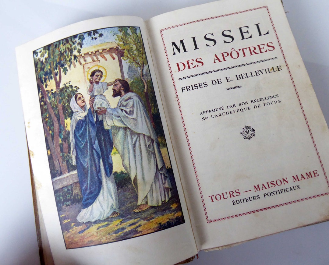 Vintage 1930s French Missal: Leather-bound Catholic Mass Book - Etsy