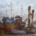 Cornish Fishing Trawlers Vintage Original Watercolour Coastal Scene - Etsy