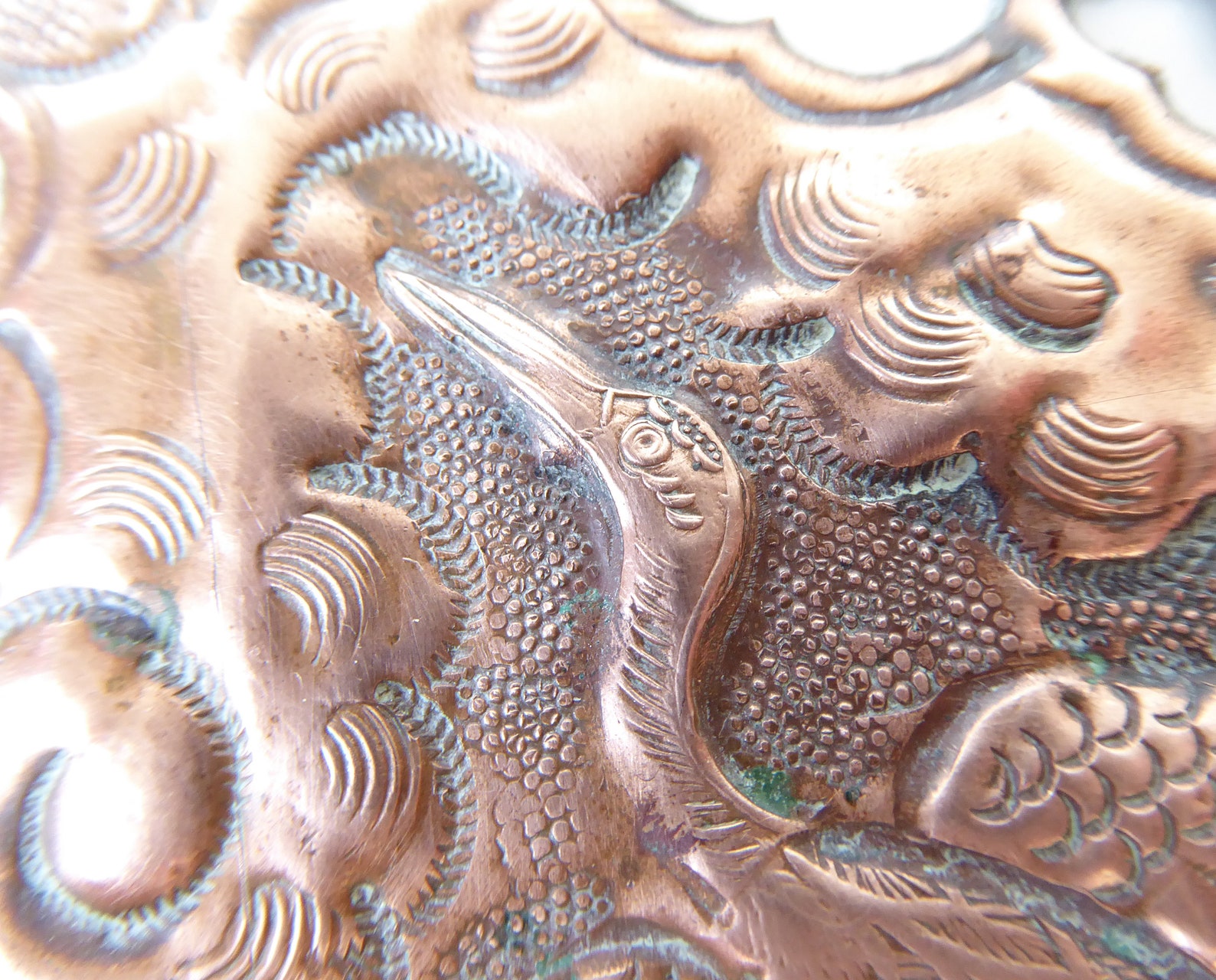 Indian Copper Plaques - Sarus Crane - Sacred Birds - Furniture ...