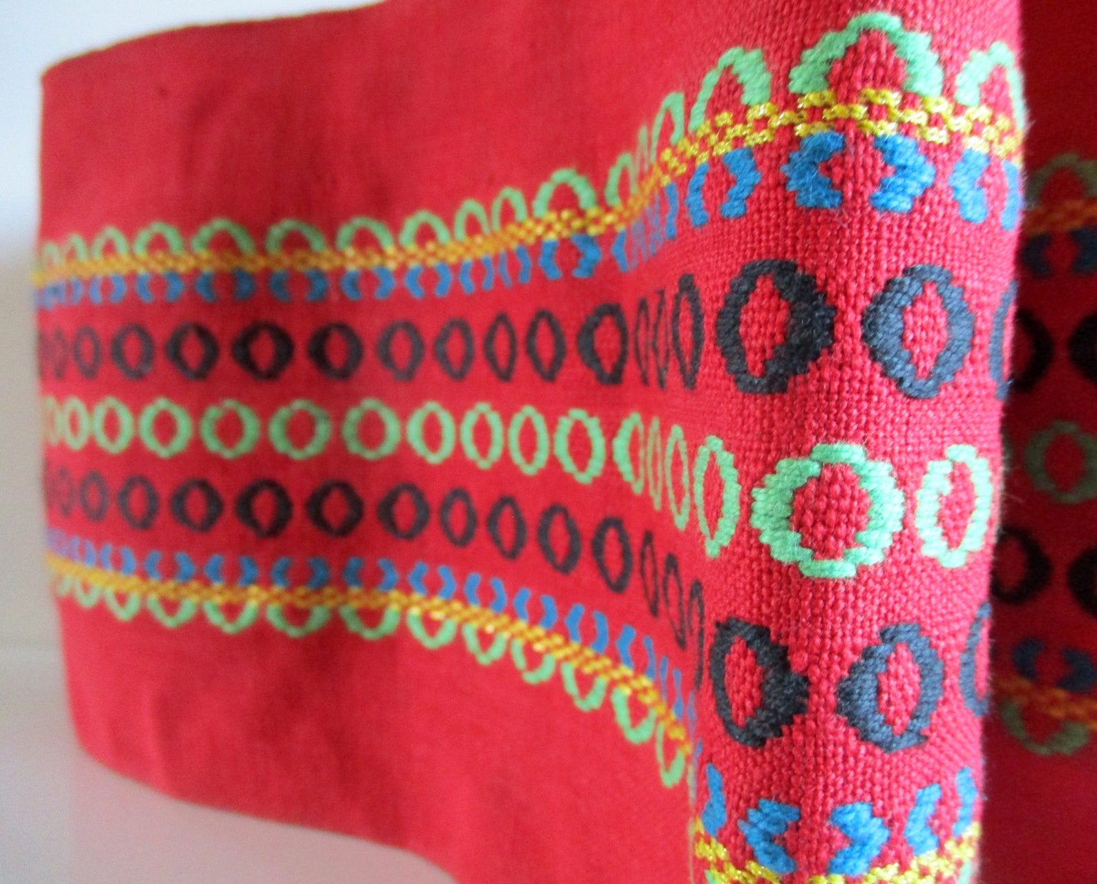 Wide Vintage French Basque Fabric Trim Sold by the Metre | Etsy