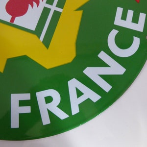 French Enamel Sign Gîtes De France Vintage Metal Sign Vintage Publicity ...