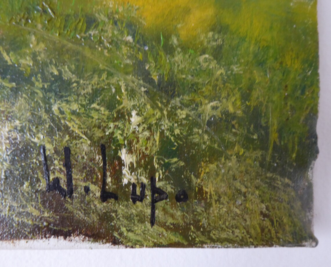 Signed Original Italian Oil On Canvas By Walter Lupo Italian | Etsy