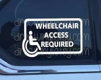 Wheelchair Decal | Etsy