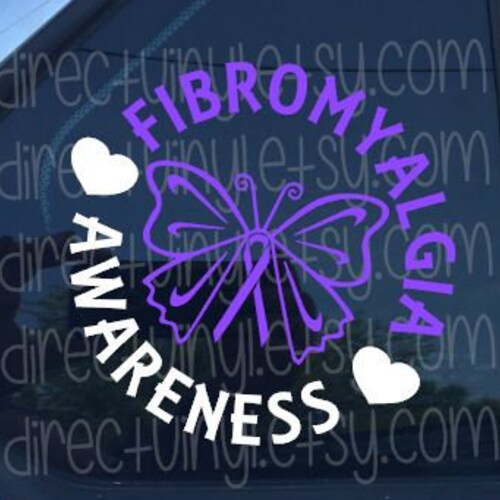 Purple Awareness Ribbon Butterfly Window Decal epilepsy - Etsy