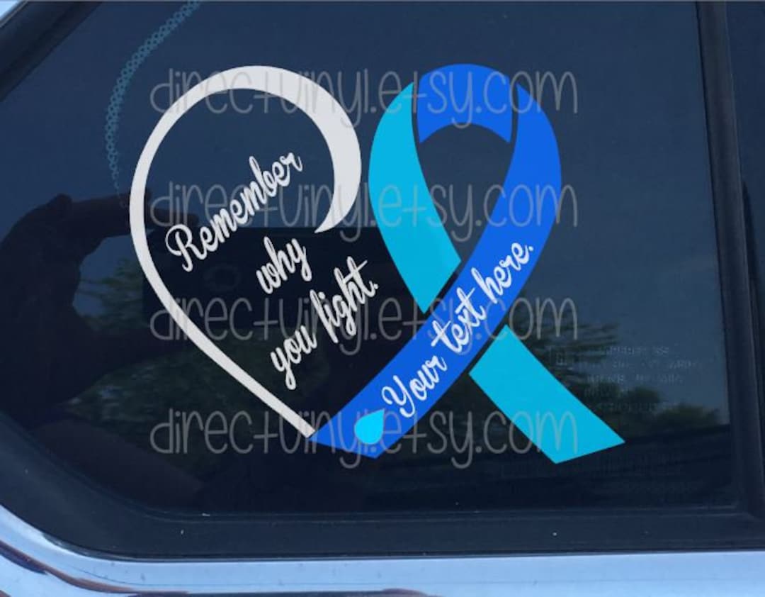 Hydrocephalus Awareness Ribbon Fight Heart Vinyl Window Decal - Etsy