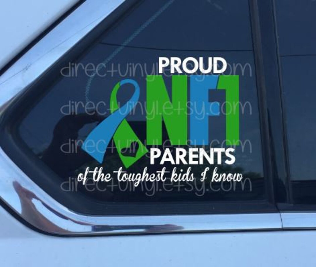 Proud Blue and Green Awareness Ribbon Decal - Etsy