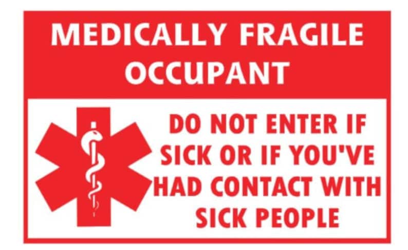 Medical Alert House Door Decal - Etsy