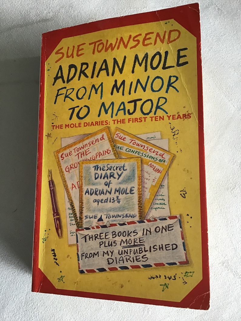 1992 Second Edition Adrian Mole From Minor to Major by Sue Townsend - Etsy