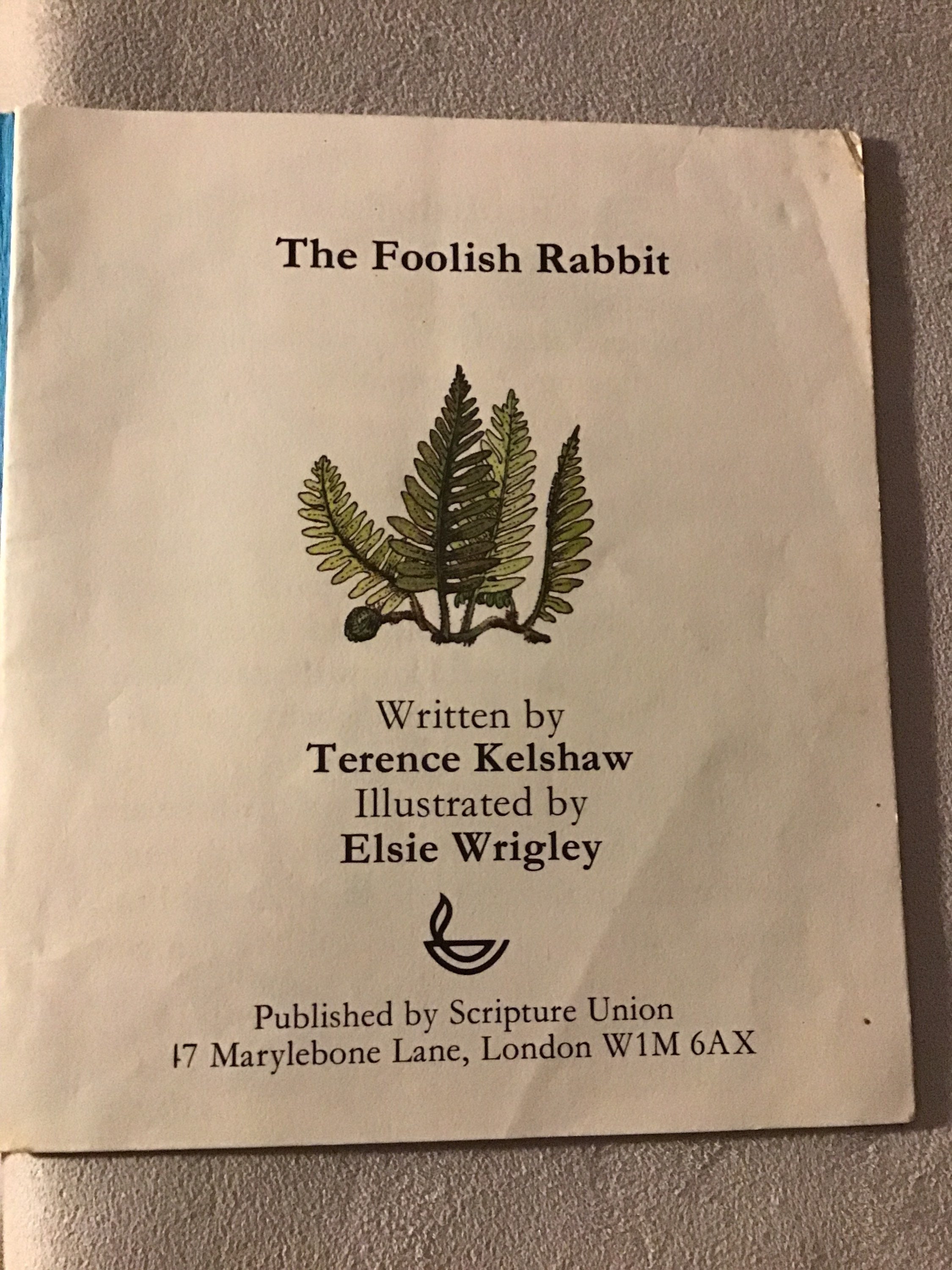 1970s the Foolish Rabbit Written by Terence Kelshaw - Etsy UK