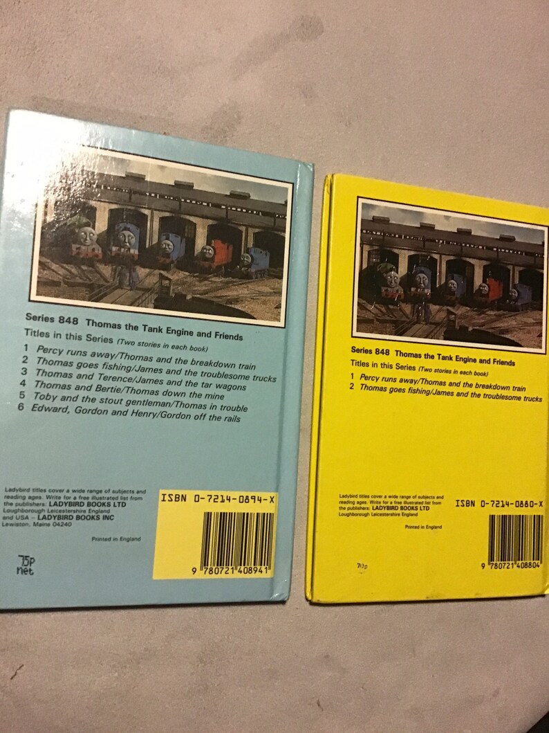 Pair of 1980s Thomas the Tank Engine Ladybird Books by the Rev W Audrey ...
