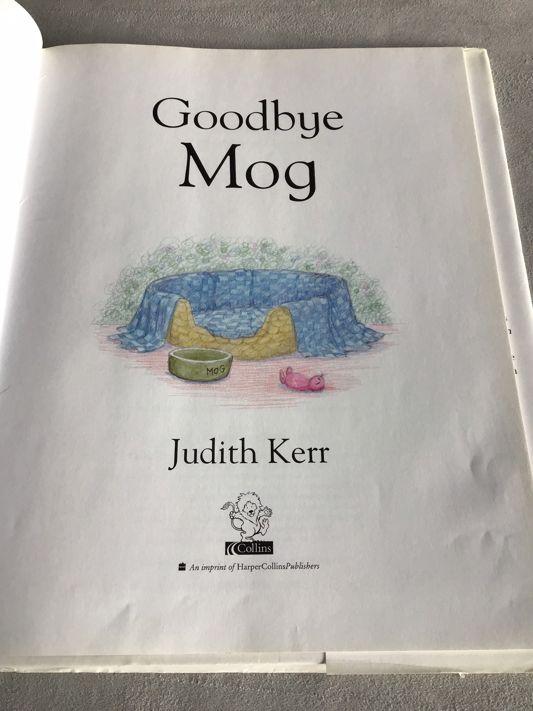 Good Bye Mog First Edition Hardback by Judith Kerr - Etsy UK