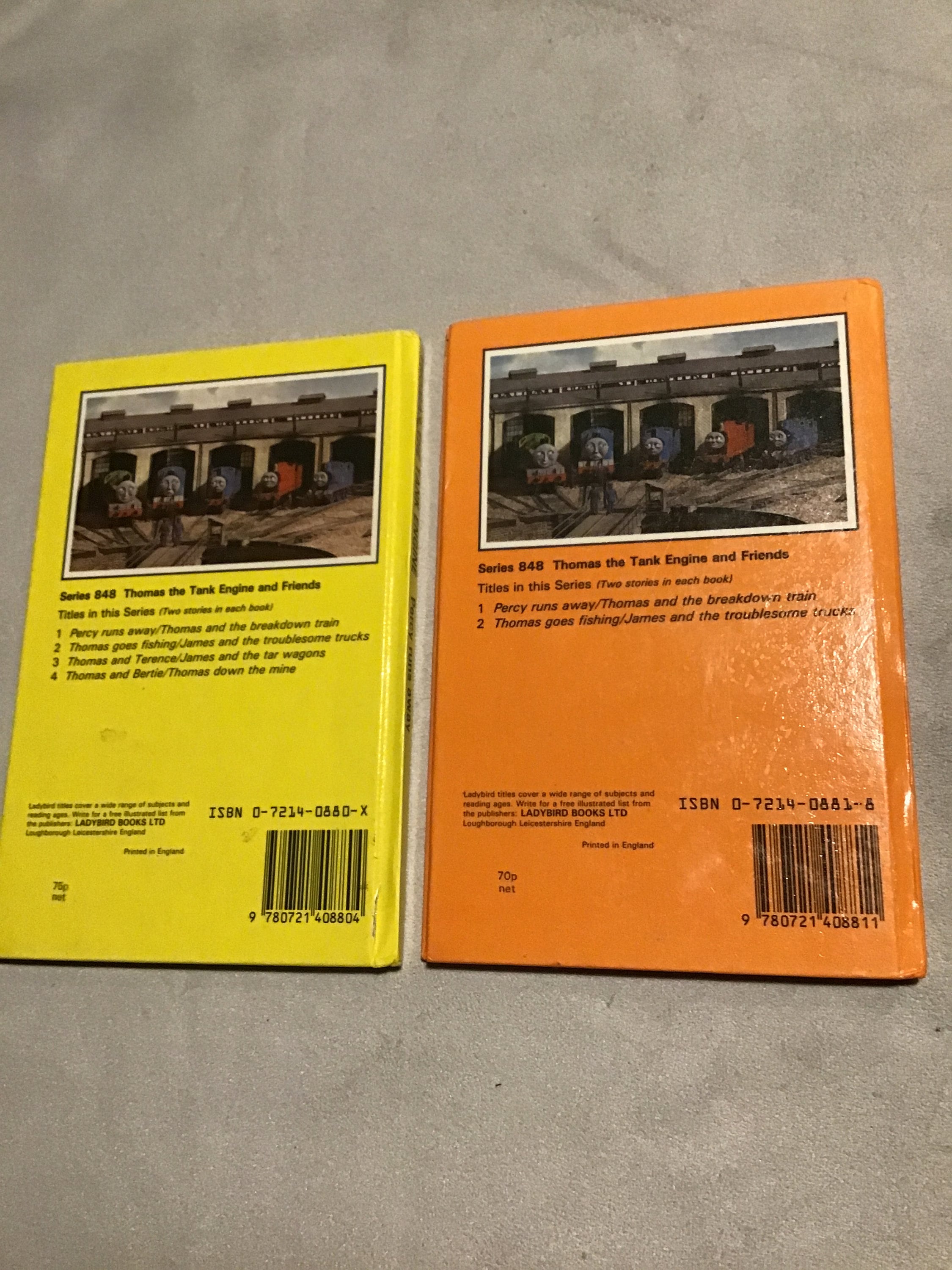 Pair of 1980s Thomas the Tank Engine Ladybird Books by the Rev W Audrey ...
