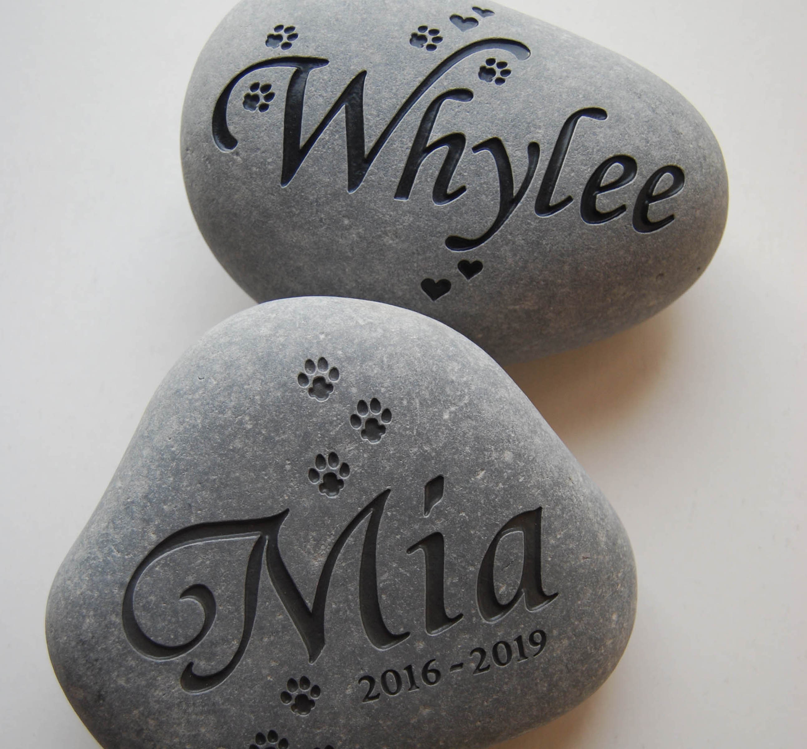 Personalised Engraved Stone Pet Memorial - Etsy UK