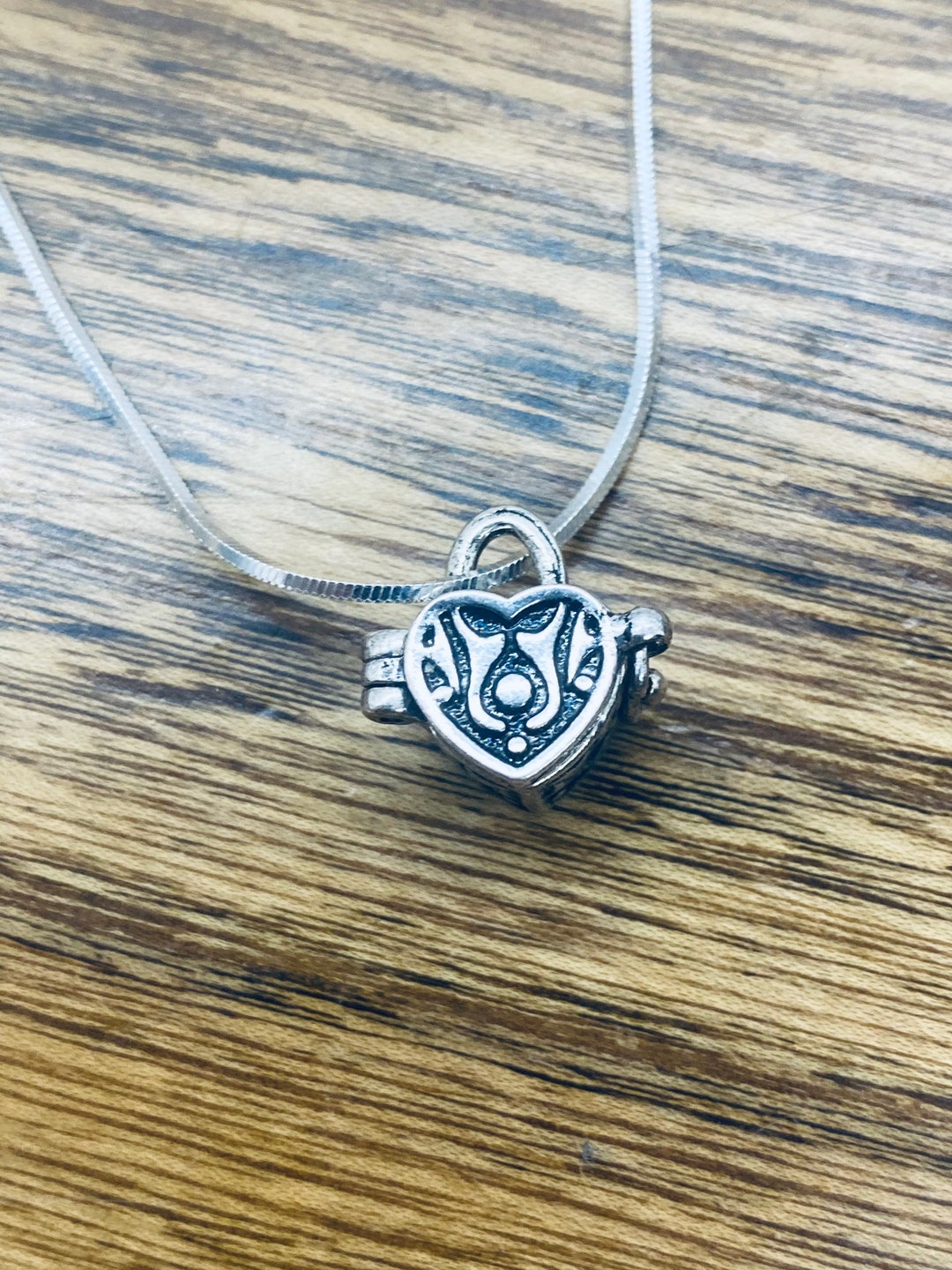 Silver Heart Locket Necklace- Graduation or Birthday Gift Necklace ...