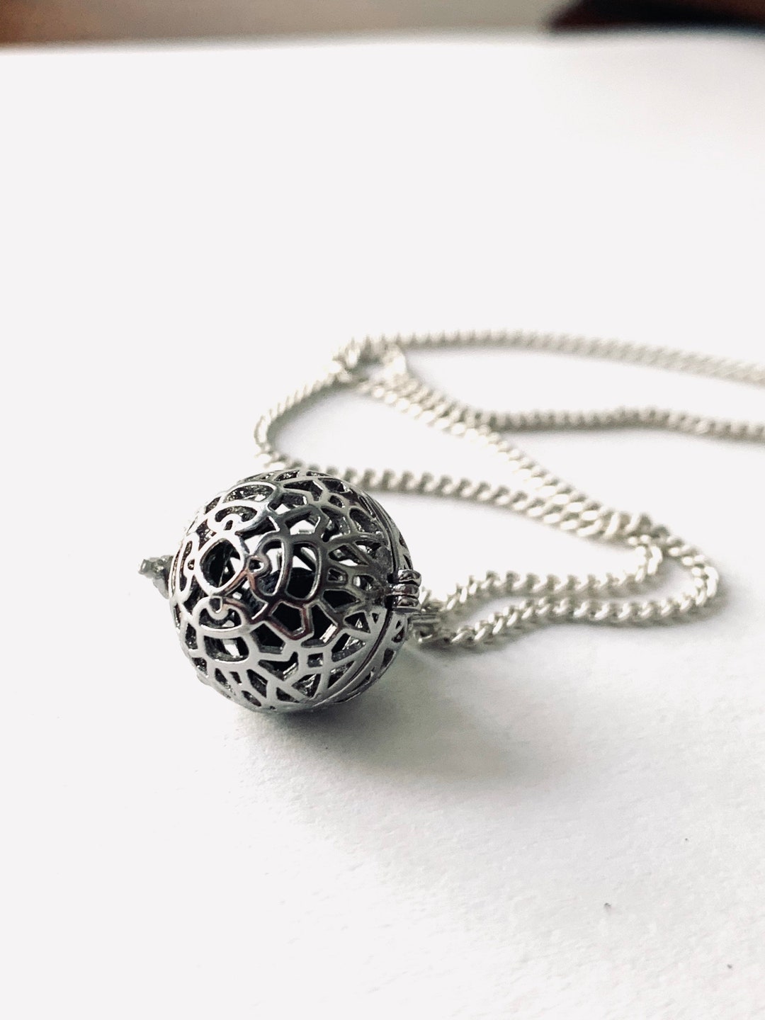 Cage Locket Charm - Cage Pendant - Locket Charm Necklace - Filigree ...