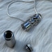 Cylinder Locket Silver Floral Locket Essential Oil Diffuser Necklace ...