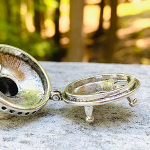 Spaceship Locket - UFO Locket Necklace - Alien Locket - UFO Jewelry ...