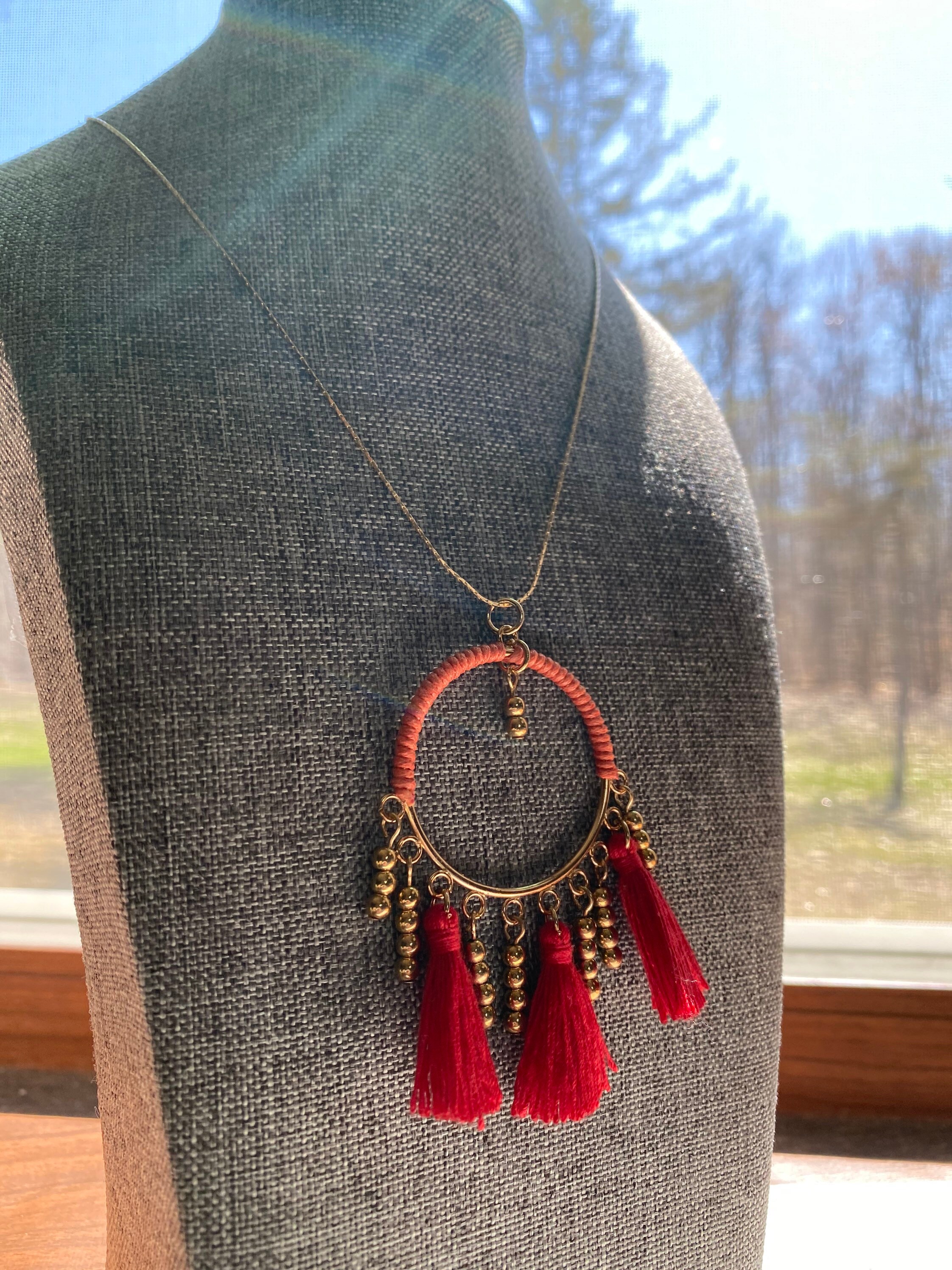 Boho Halskette Statement Halskette Festival Boho Schmuck - Etsy.de